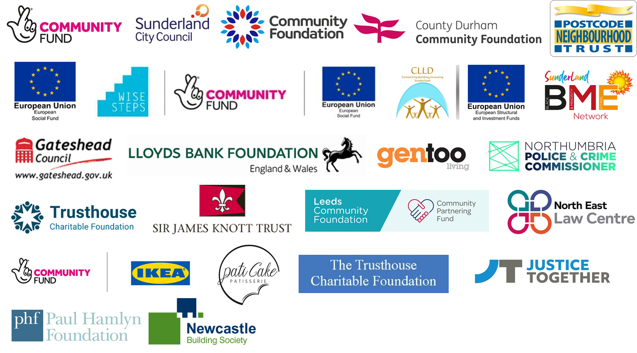 Funders Logos – International Community Organisation of Sunderland